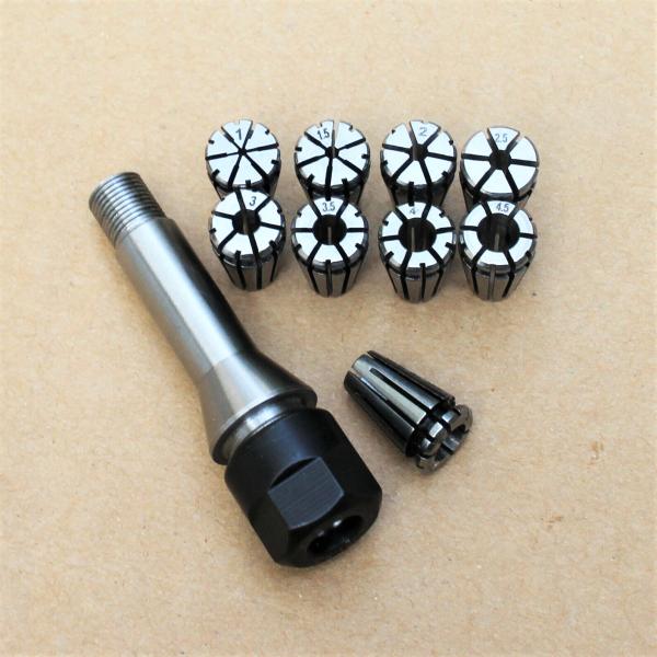 8mm Watchmaker Lathe Collet Adapter with 10 Pcs ER8 collet Set – Gavan ...